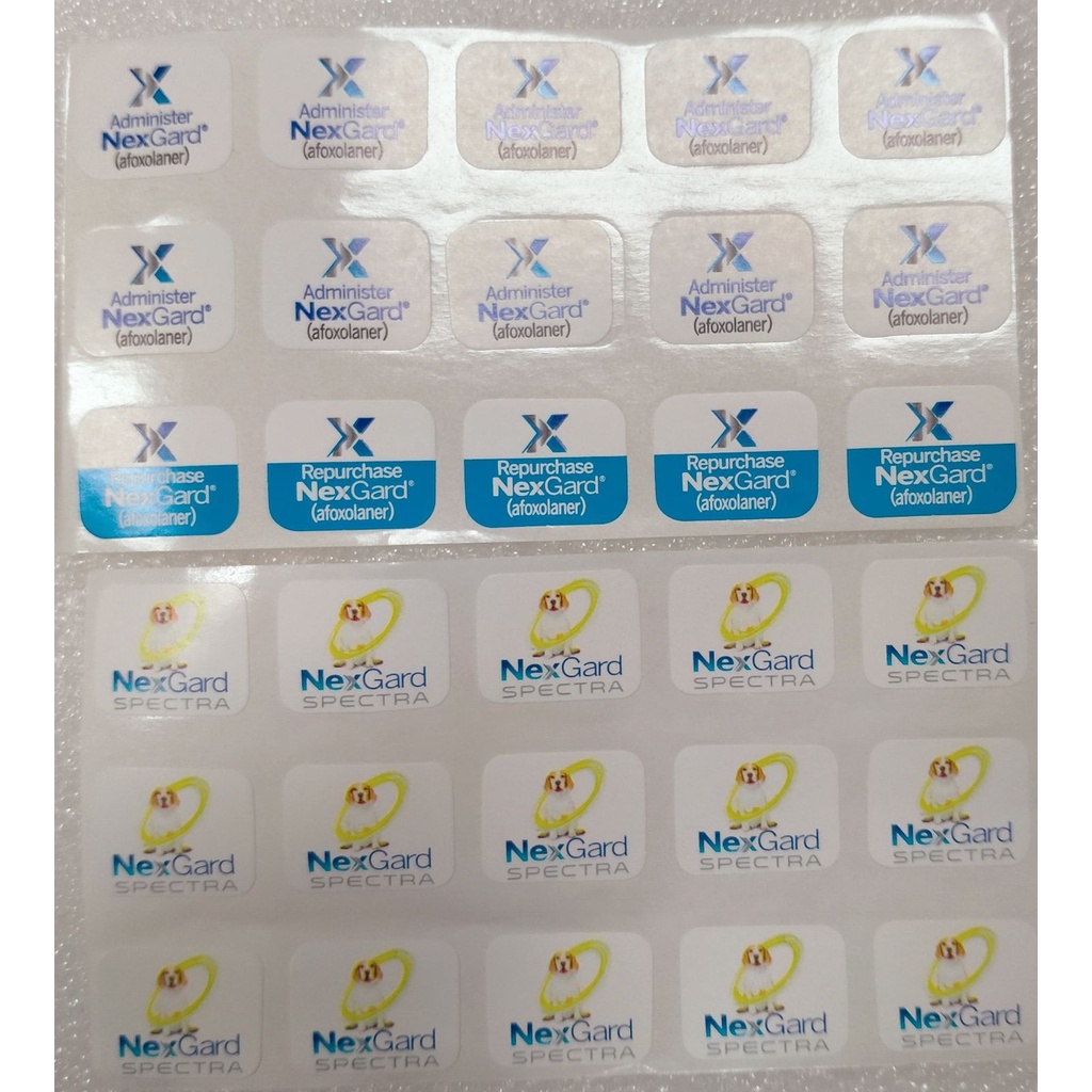 NEXGARD STICKERS FOR PET RECORD | Shopee Philippines