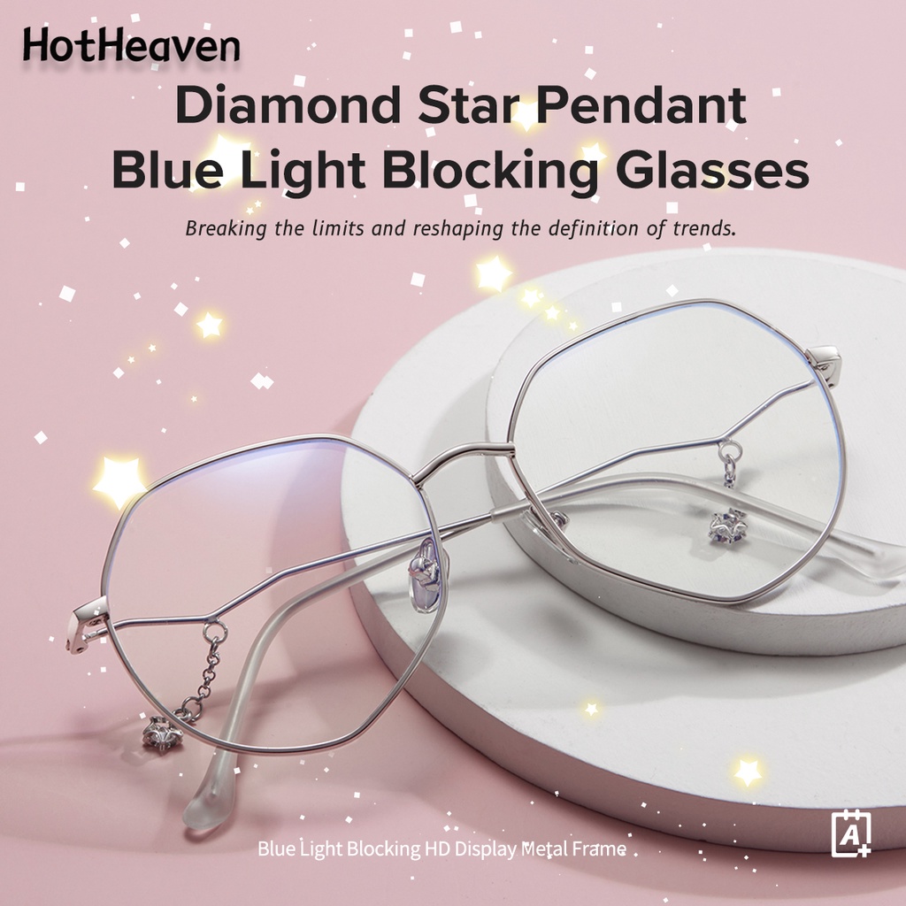 3 Colors Unisex Anti Blue Light Radiation Irregular Frame Computer ...