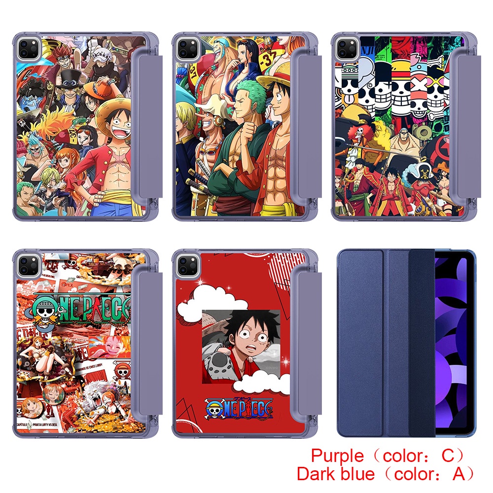 D52 Luffy one piece Anime Lavender Purple Soft silicone Case for iPad 7 ...