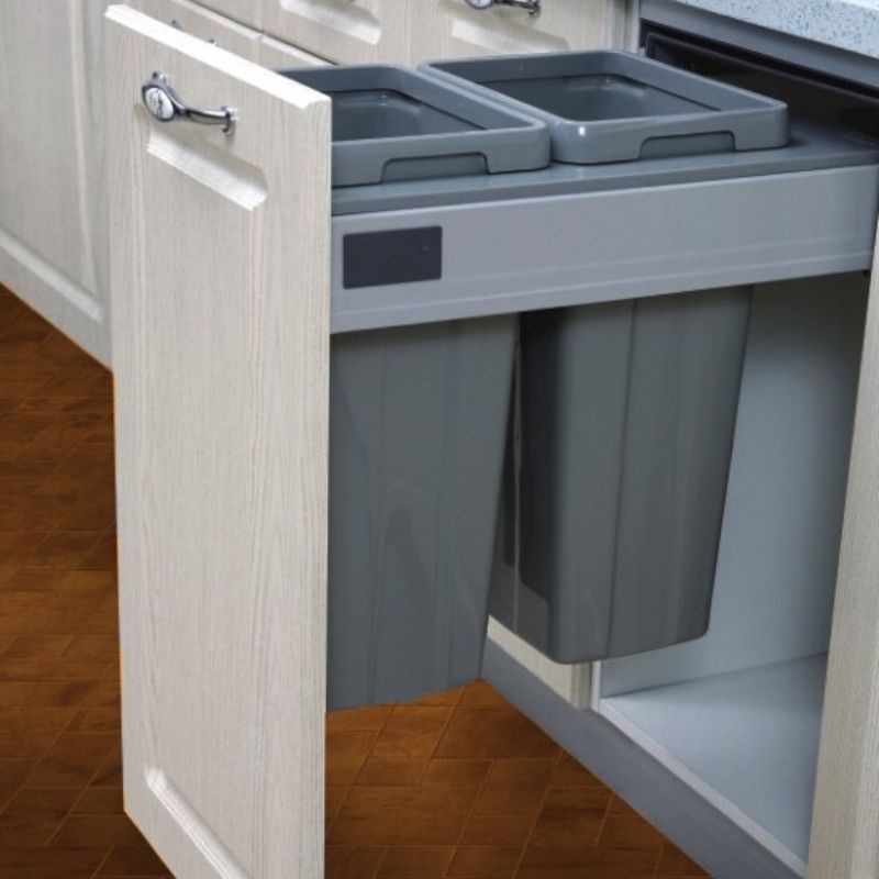 Double Pull Out Trash Bin | Pull Out Double Trash Can | Shopee Philippines