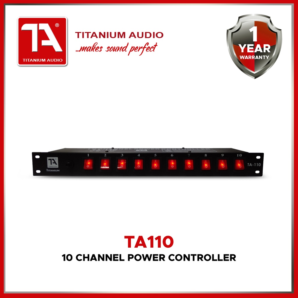 TA110 Power Controller Titanium Audio 10 Channel Power Controller ...