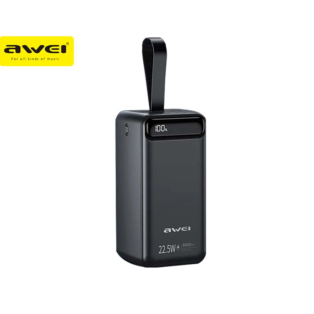 Awei P128K 50,000mAh Power Bank Fast Charging 22.5W High Speed Charge ...