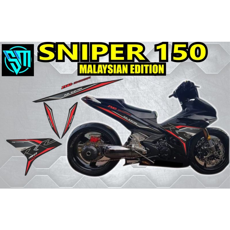 Sniper 150 decals, Malaysian inspired, RC edition | Shopee Philippines