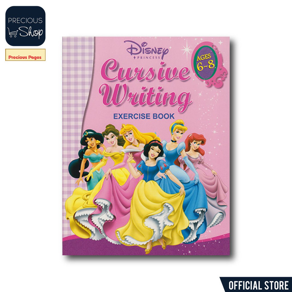 Disney Princess - Cursive Writing Exercise Book Ages 6-8 | Shopee ...