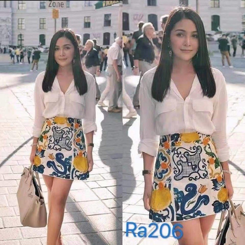 Vintage Top And Floral Skirt Terno Shopee Philippines 9098