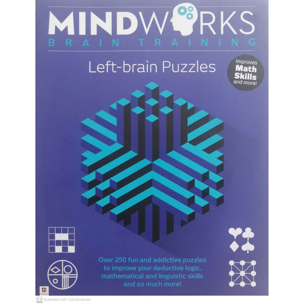 MINDWORKS Brain Training Left Brain Puzzles | Shopee Philippines