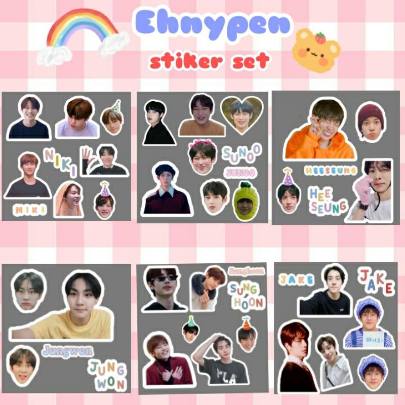 Enhypen Sticker Set/Kpop Aesthetic Sticker Enhypen/Sticker Deco Case ...