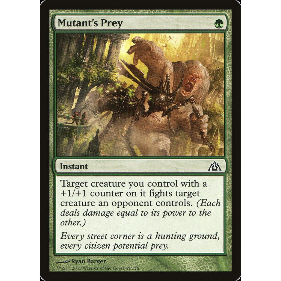 Magic the Gathering : Mutant's Prey - DGM - MTG Green Instant | Shopee ...