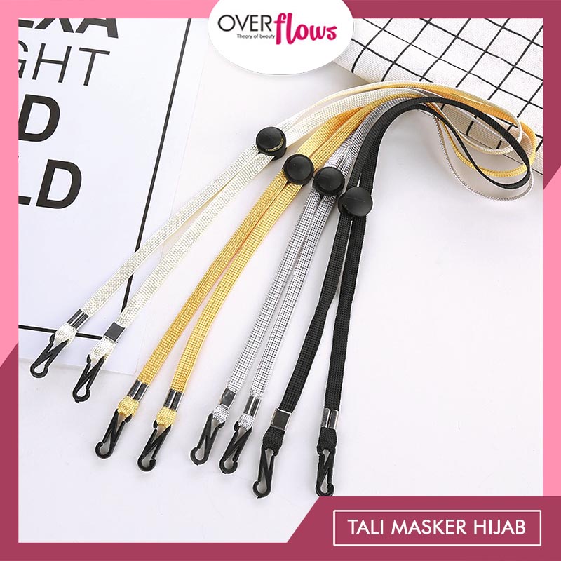 Overflows.id Mask Strap For Hijab With Thin Korean Mask Strap Connector ...