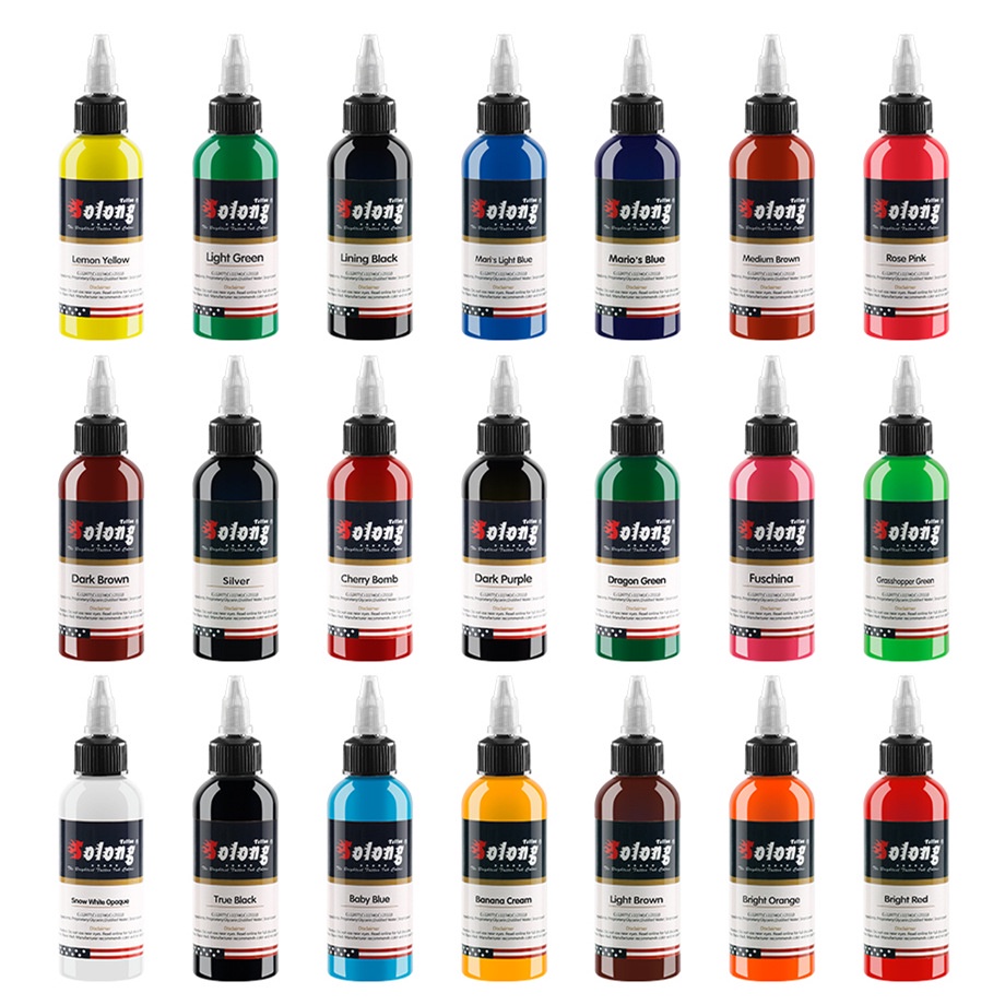 Solong 30ml Permanent Tattoo Ink Professional Artist Body Art Pigment ...