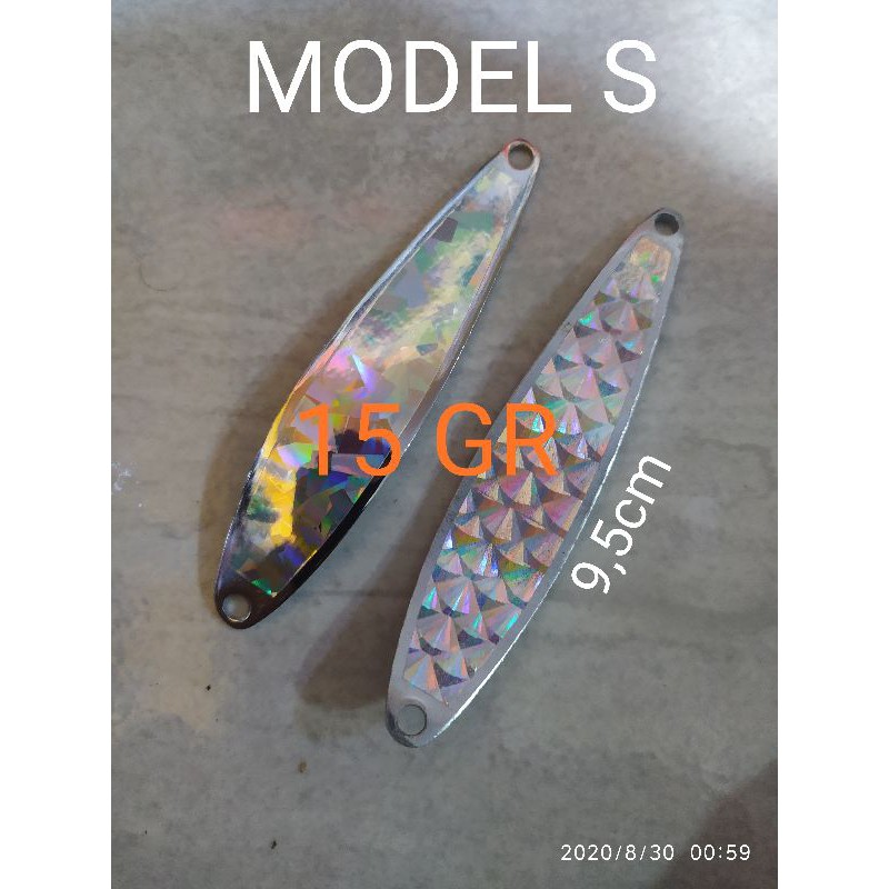 Bait spoon casting 15gr chrome hologram sticker | Shopee Philippines