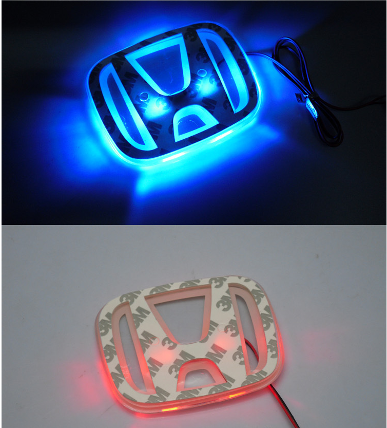 Honda LED Car Logo Badge - 2D Light Up Emblem - Ready Stock | Shopee ...