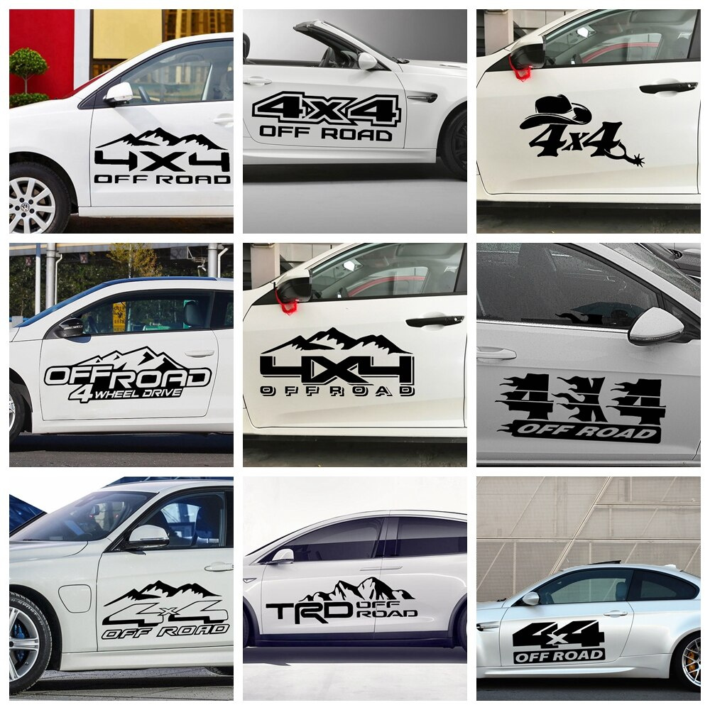 Hot 4X4 OFF ROAD Car Stickers Vinyl Auto Sticker Oil Tank Cover Car ...