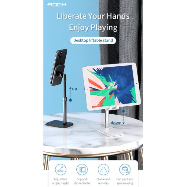 Rock RPH0944 Mobile Desktop Stand Holder Liftable Version Original ...