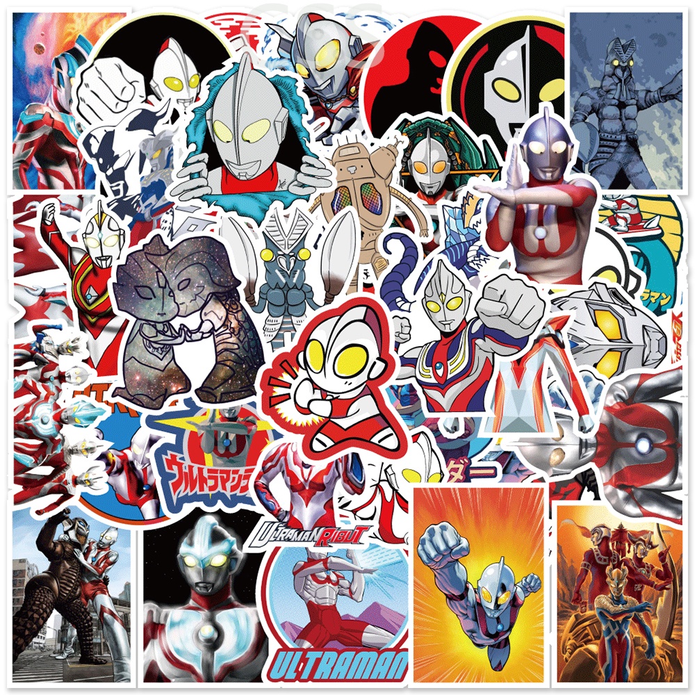 CSS.50Pcs/Set Altman Graffiti Waterproof Sticker Ultraman Cartoon Viny ...