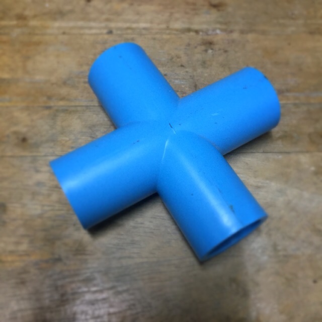 PVC Four-Way Connector 90 Degree Cross Joint(Plus Mark+) | Shopee ...