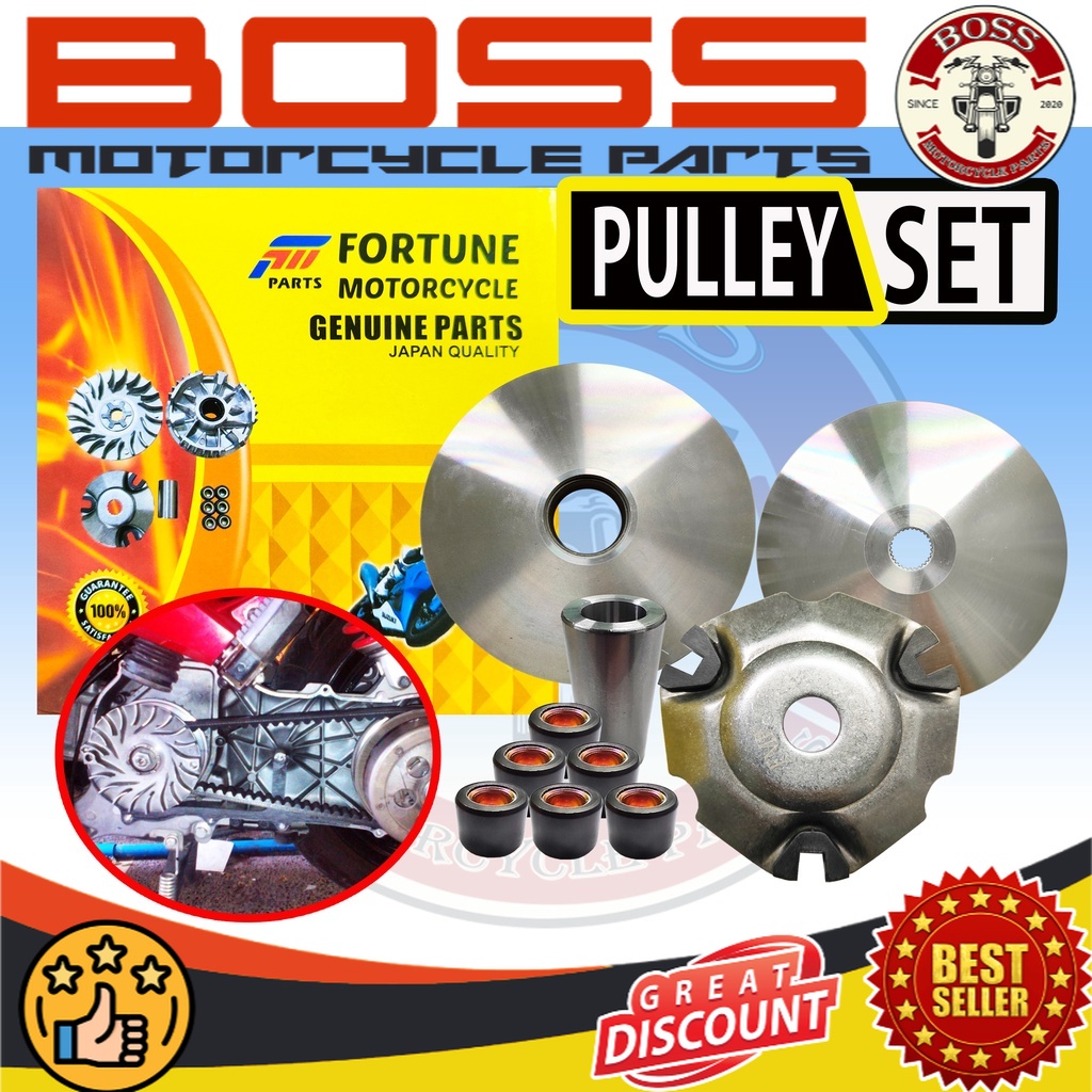 Motorcycle DRIVE PLATE WITH PULLEY SET (DPP) CLICK/MIO/NMAX/AEROX ...