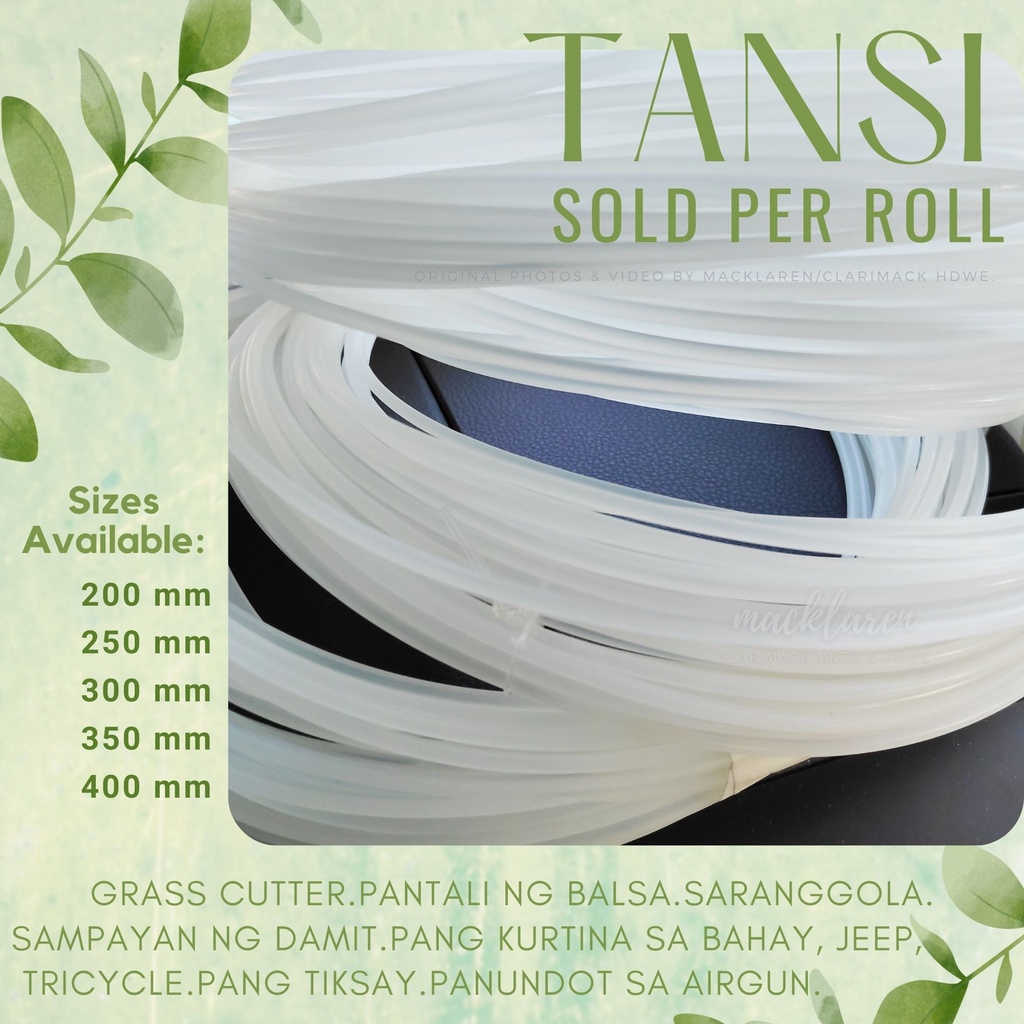 Tansi Nylon Grass Cutter Size 400 mm 350 mm 300 mm 250mm 200mm - Sold ...