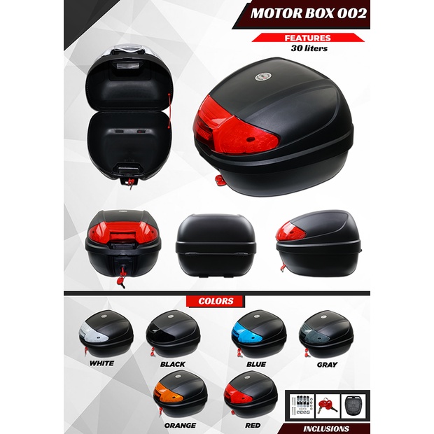 HNJ 002 Motorcycle Compartment Box, Inner Box Top Cover 30 Liters ...