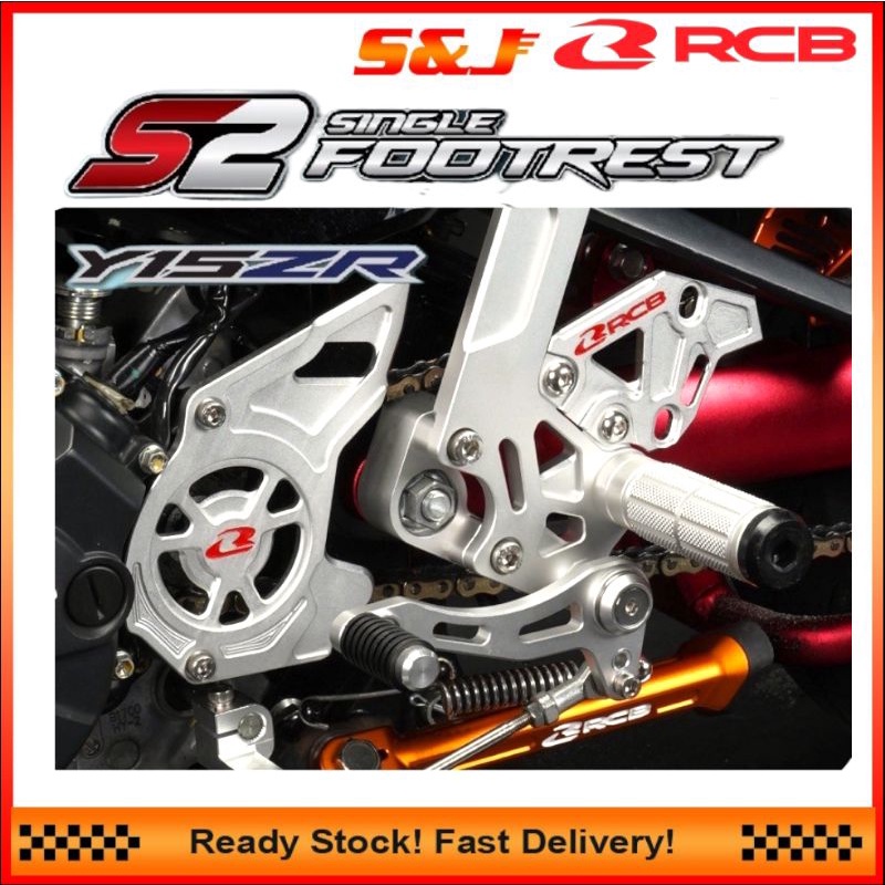RCB S2 V2 RACING FOOTREST SET Y16 Y16ZR Y15 Y15ZR Front Single RCB ...