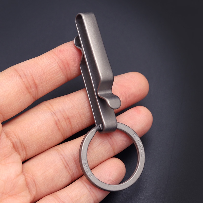CNEDC Titanium Alloy Key Chain Men's Belt Buckle Car Key Chain Waist ...