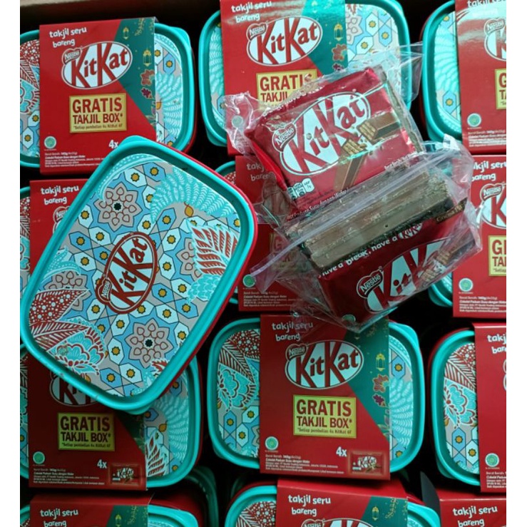Chocolate Kit Kat Repack contains 4 sticks plus Unique Box | Shopee ...