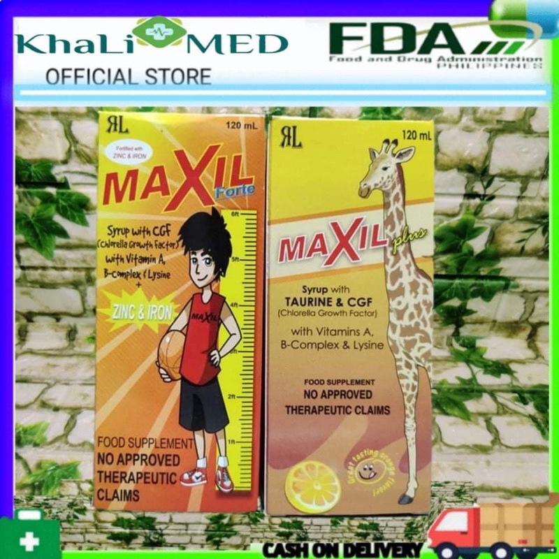 MAXIL FORTE / MAXIL PLUS 120ml CGF ZINC + IRON SYRUP | Shopee Philippines
