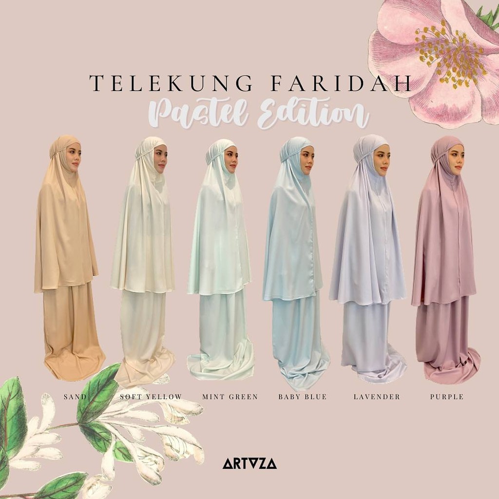 Telekung FARIDAH PASTEL Edition | Shopee Philippines