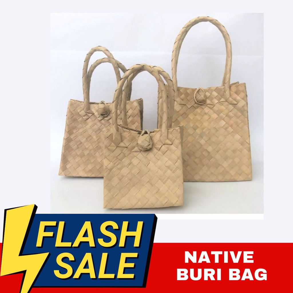 VIGAN Ilocos Sur Native Buri Silag Basket Bag With Strap And Lock ...