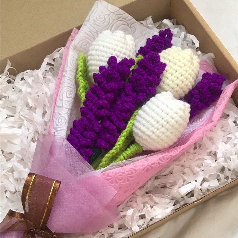 customized Crocheted flower bouquet || Meraki | Shopee Philippines
