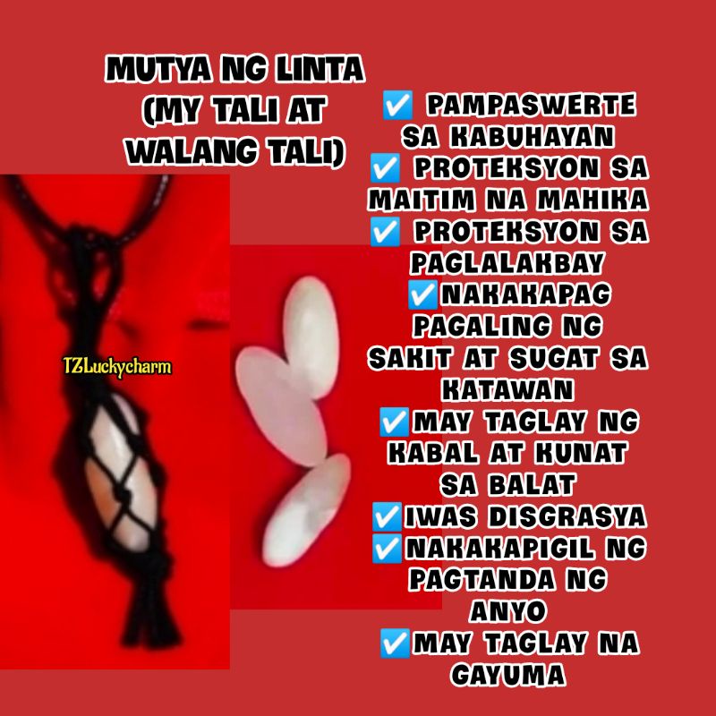 Mutya ng Linta/Luckycharm pendant/Available sizes:small and medium ...