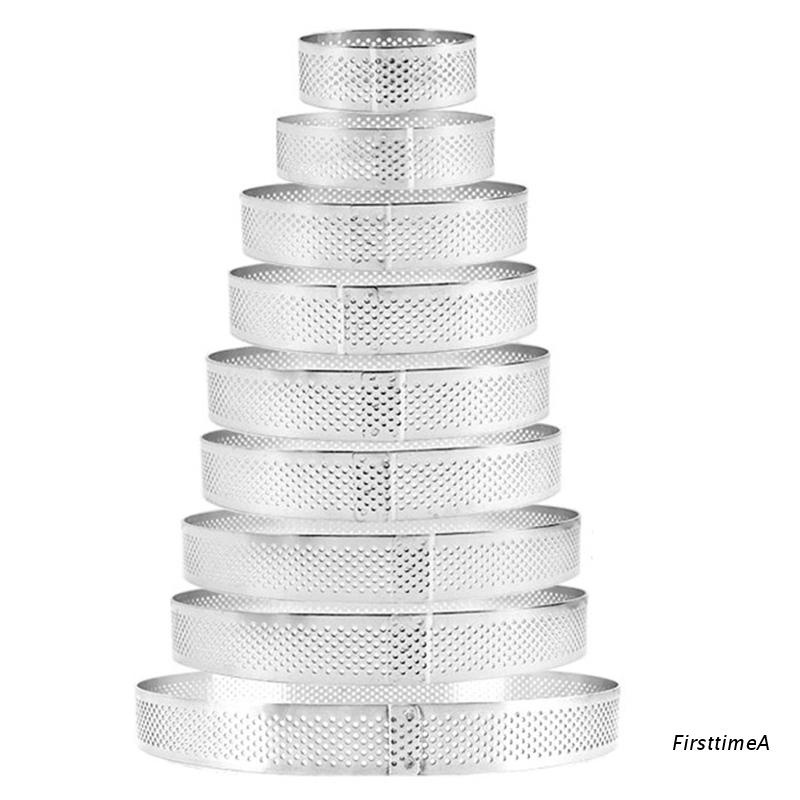 blg ️ Circular Food Grade Stainless Steel Circular Porous Tart Ring ...