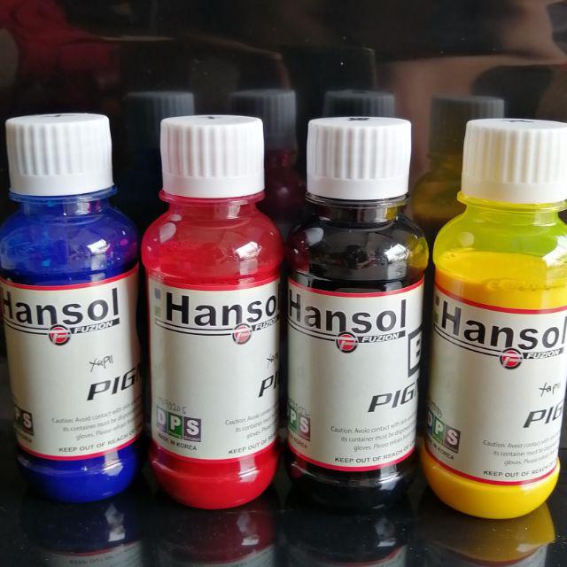 Original Hansol Pigment Ink 100ml cmyk made ink korea | Shopee Philippines