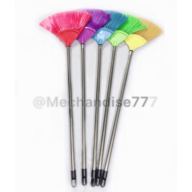 Plastic Fan Shaped Broom Colorful Plastic Walis Tambo Broom Stainless ...