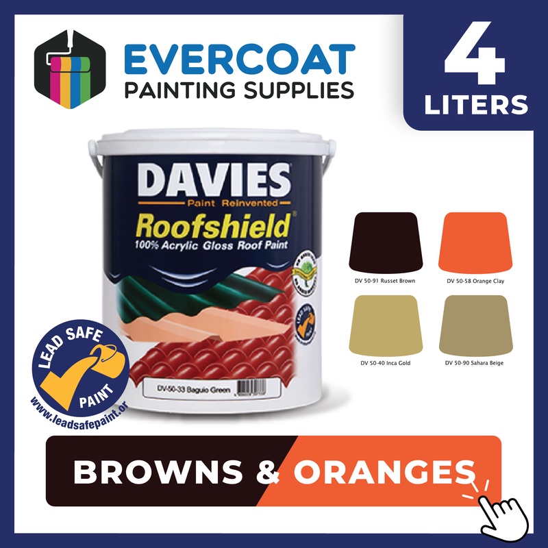 Davies Paints Roofshield 4-Liters (Browns & Oranges) | Shopee Philippines