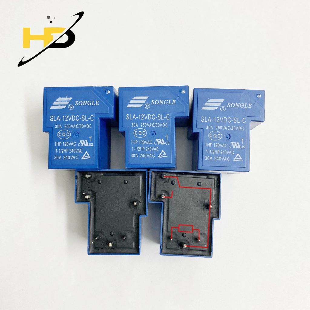 Welding Machine Components, 12V Relay, Songle Relay SLA 30A - 12V 6 ...