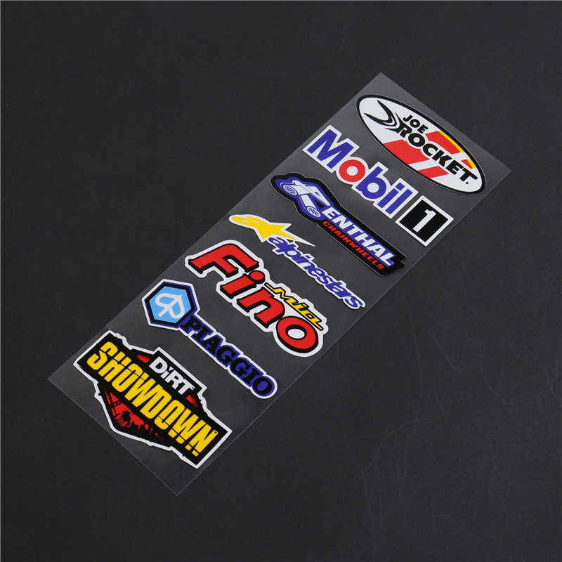 Mobil1 Fino Reflective Motorcycle Side Strip Bike Helmet Sticker Car ...