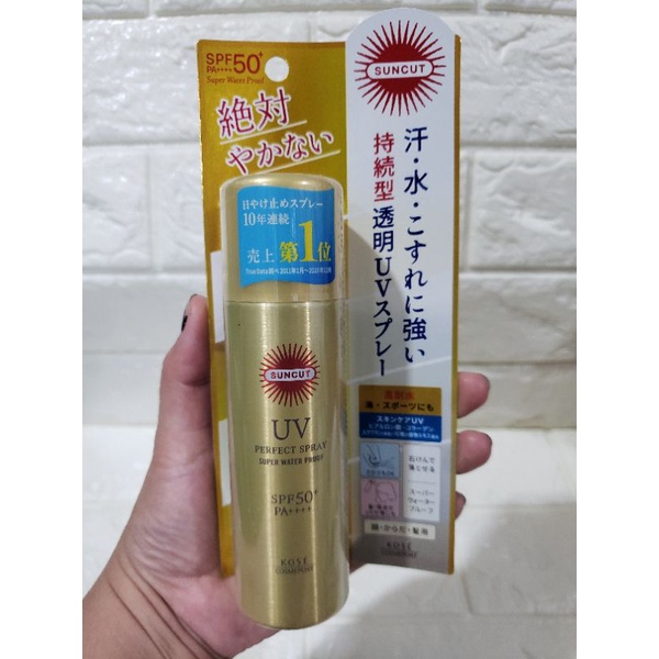 Suncut UV Perfect Spray Super Water Proof SPF50+ PA++++ (60g) | Shopee Philippines