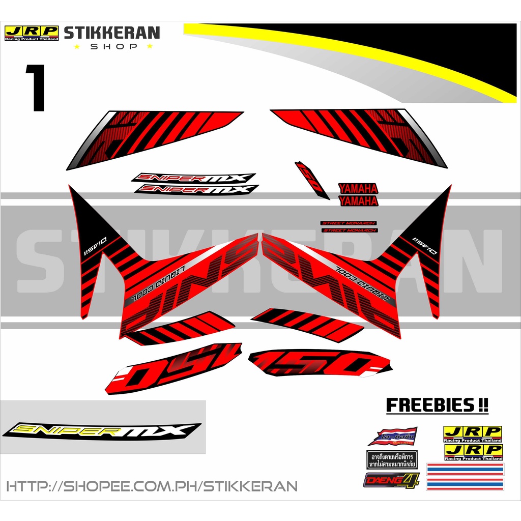 SNIPER 150 MXi STOCK DECAL | Shopee Philippines