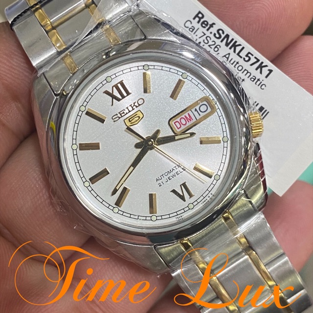 SEIKO MEN'S AUTOMATIC TWO TONE SNKL57K1 | Shopee Philippines