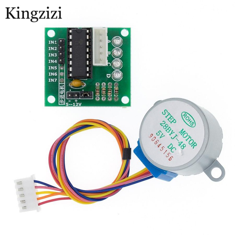 5V 4-Phase 28YBJ-48 DC Gear Step Stepper Motor+ULN2003 Driver Board ...