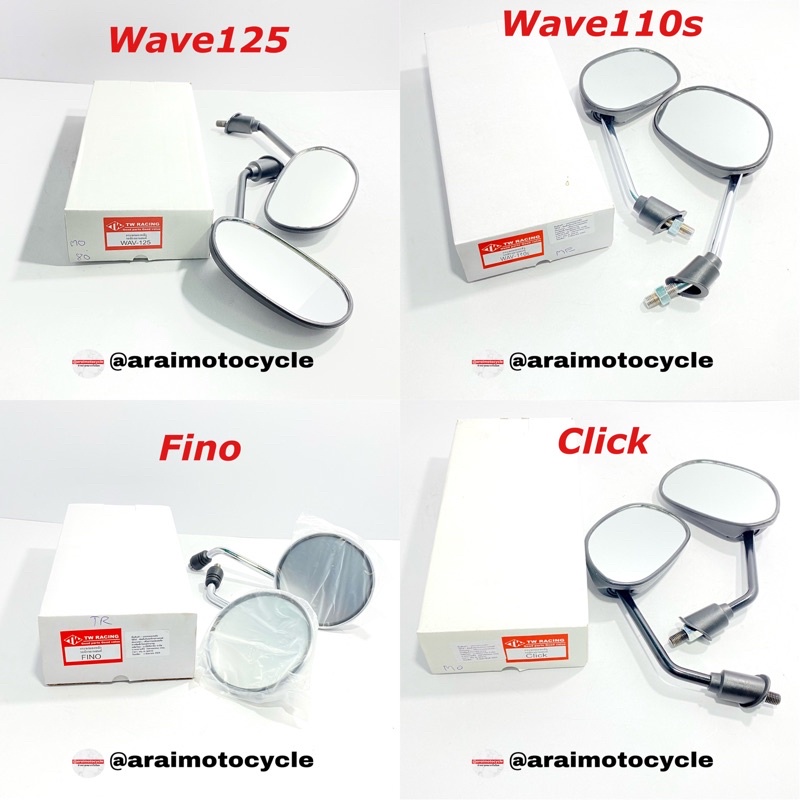 Side Mirror For All Motorcycles (Wave Mio Fino Click) | Shopee Philippines