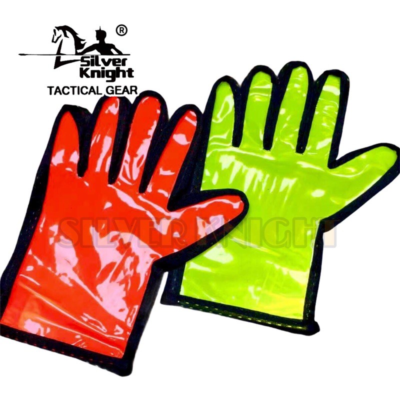 Reflective PVC High Visibility WaterProof Safety Traffic Gloves ...