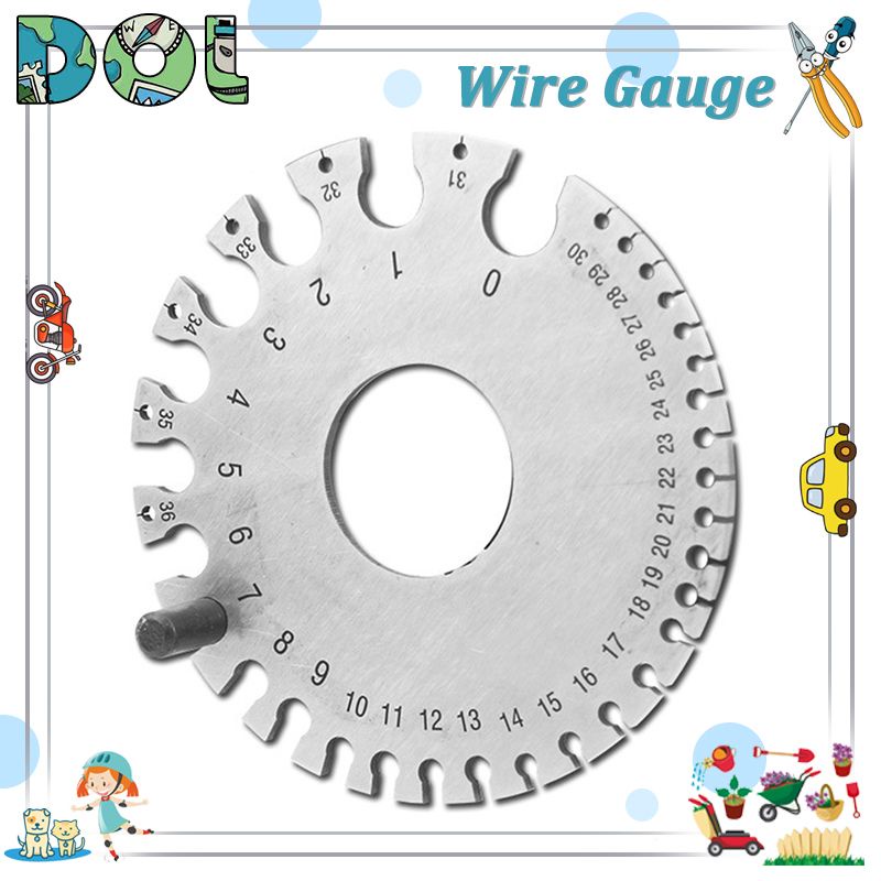 Stainless Steel Wire Gauge 0.3125"-0.007" Round Diameter Gage Tool ...