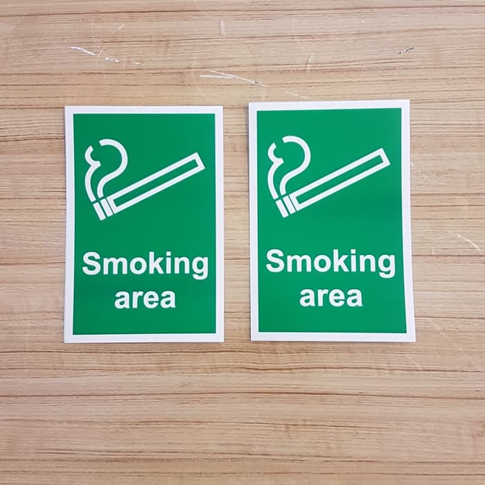 K3 RAMBU SAFETY AREA SMOKING STICKER SIZE 10X15CM | Shopee Philippines