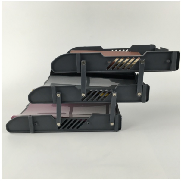 Office organizer Office supplies file box / three-layer horizontal file ...