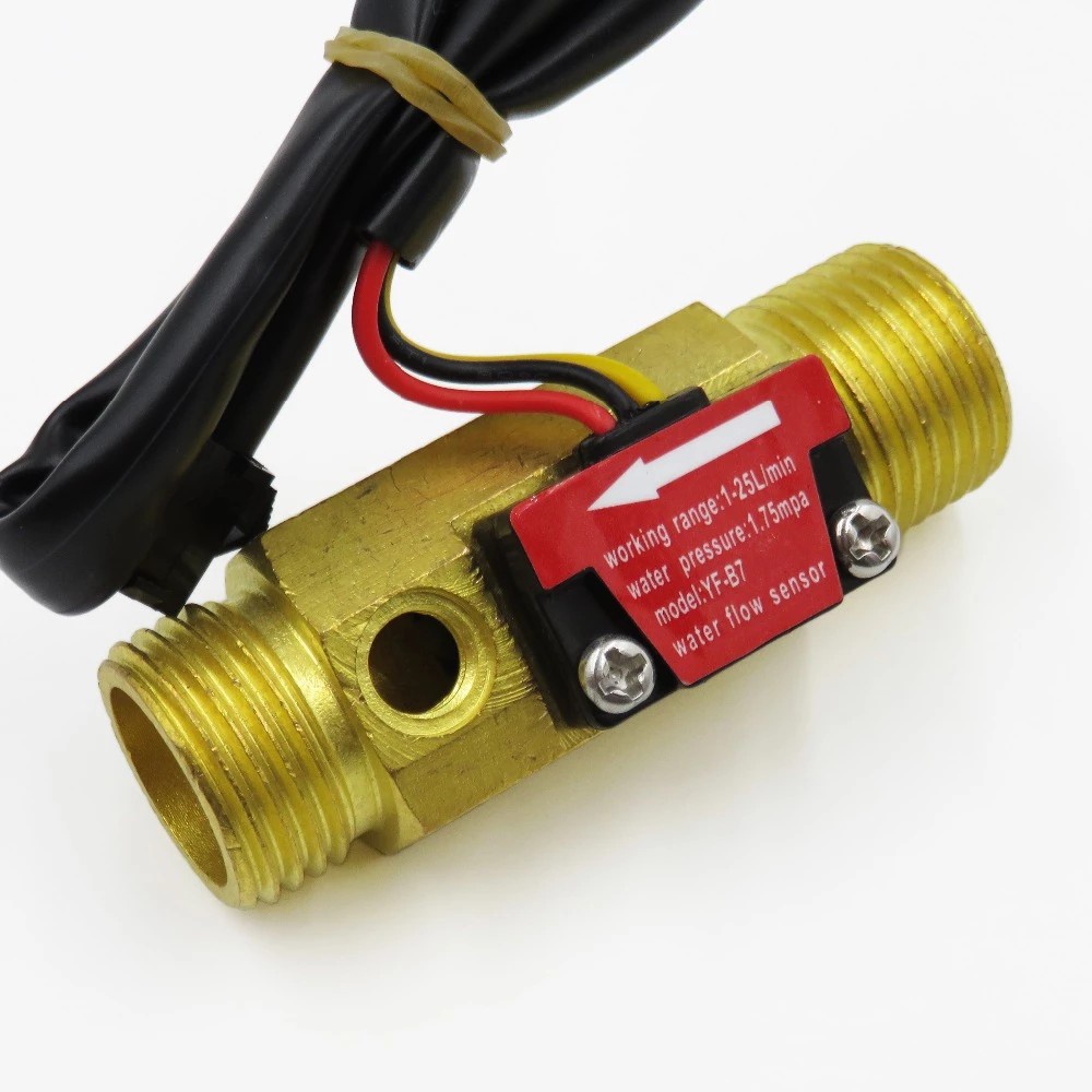 Digital LCD display Water flow sensor meter flowmeter totameter ...