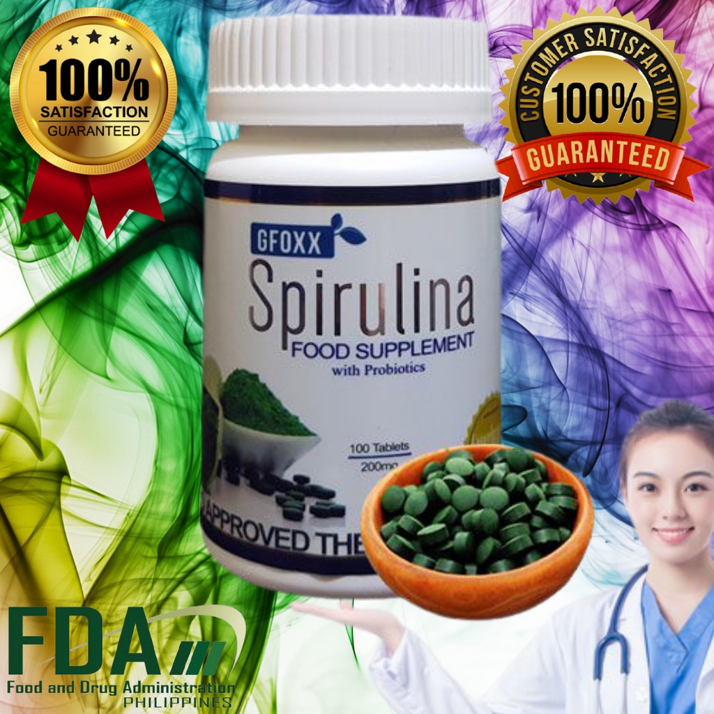 GFOXX SPIRULINA + PROBIOTICS FOOD SUPPLEMENTS - FDA HALAL CERTIFIED ...
