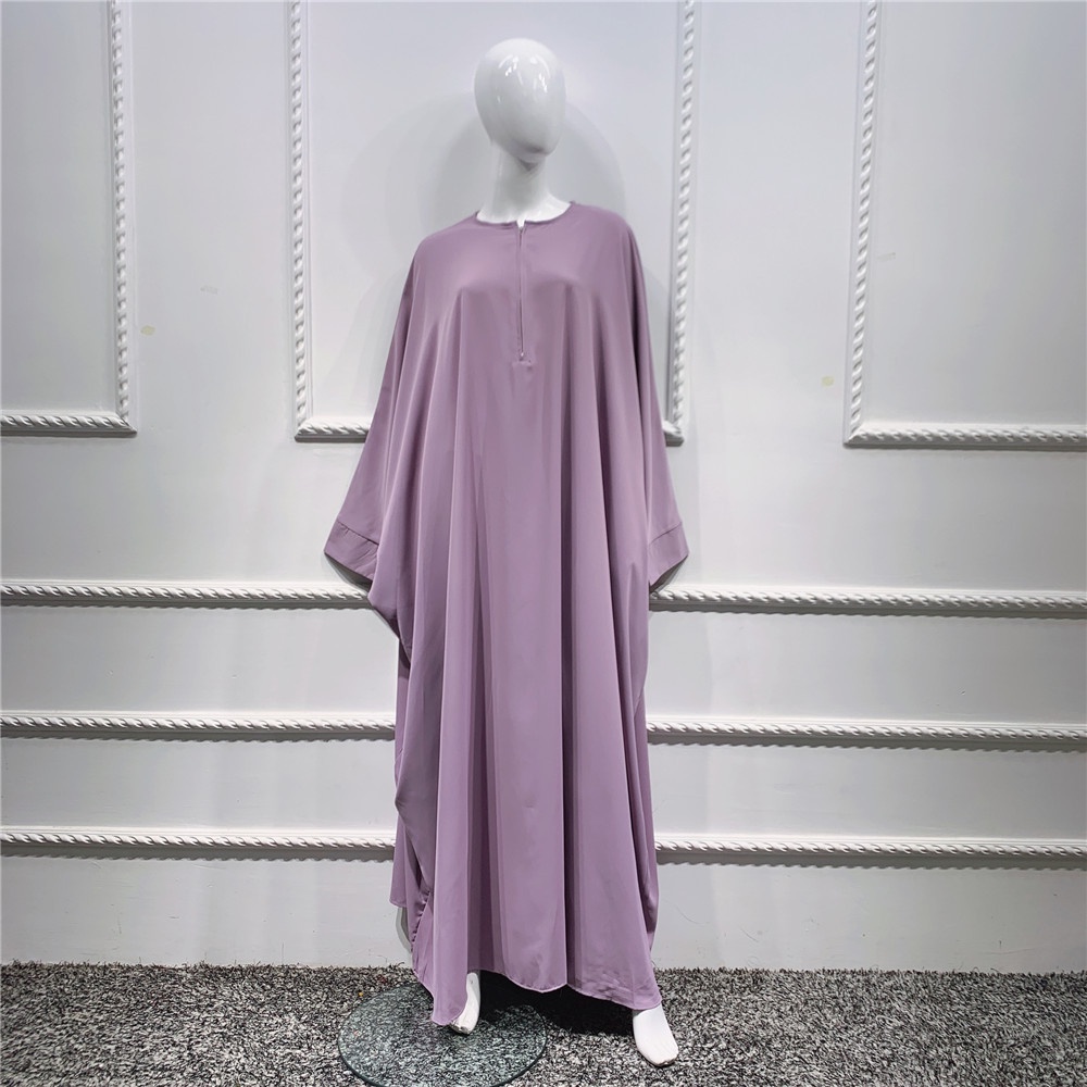 15 Colors Muslim Baju Kelawar Women Prayer Dress Batwing Islamic Abaya ...