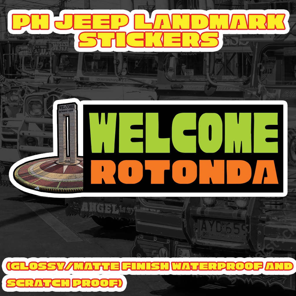 Jeepney Signage and Landmarks PREMIUM MATTE VINYL Stickers Waterproof ...